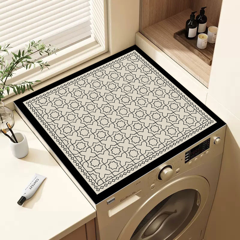 Simple Washing Machine Dust Cover Kitchen Drainage Mat Home Supplies ...