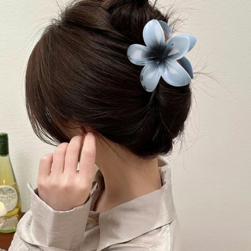Dark Egg Flower Hair Claw - Dress Up Hair Accessories - Plumeria ...