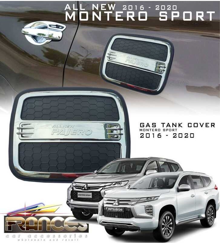 Montero 2016-2024 Chrome Black Gas Tank Cover with Pero · Thailand Made ...