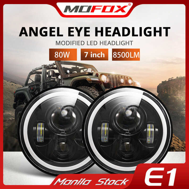 7 Inch MOFOX High Low Beam LED Headlight /Drl Headlights With Yellow ...