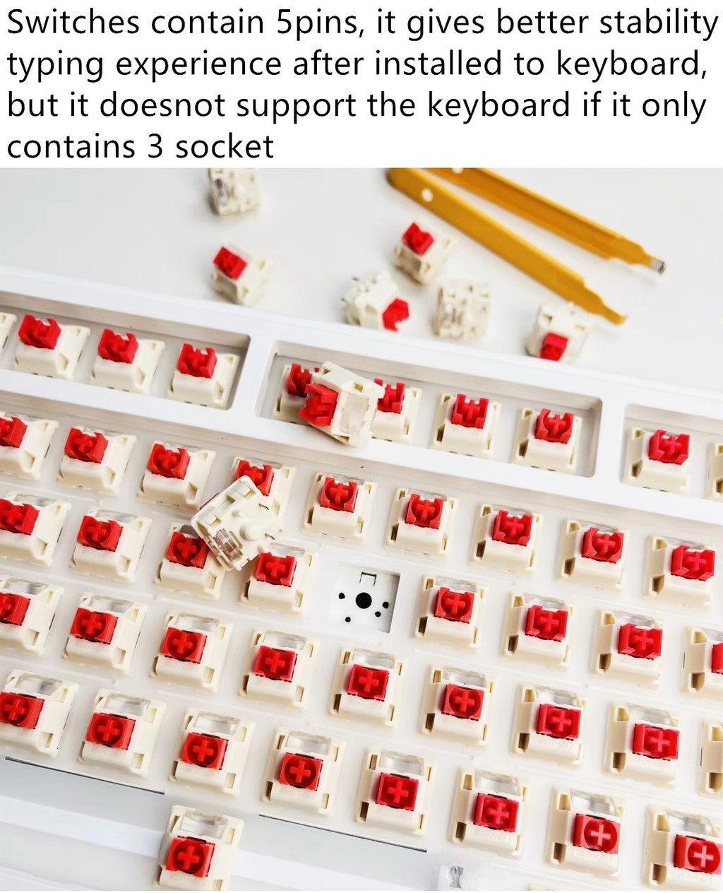 Honey Bean Linear Switch Silent Linear Spindle Factory Run Customized ...