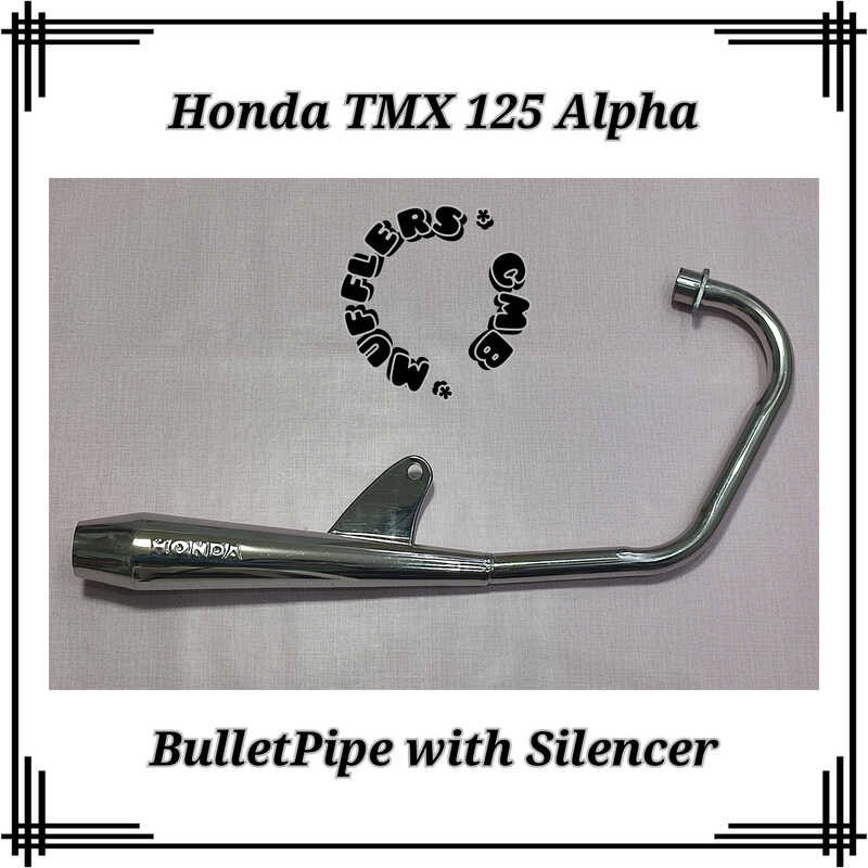 Honda TMX 125 Alpha BulletPipe Stainless - Muffler (Double Tube Elbow ...