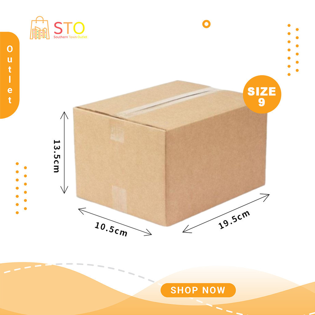 STO [Per Pcs] Size09 Packaging Carton Box Kotak Container Barang Kotak ...