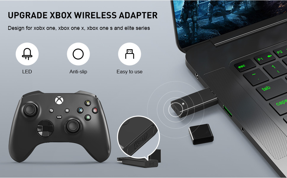 Xbox One USB Receiver Wireless Adapter 1st or 2nd Generation for Xbox ...