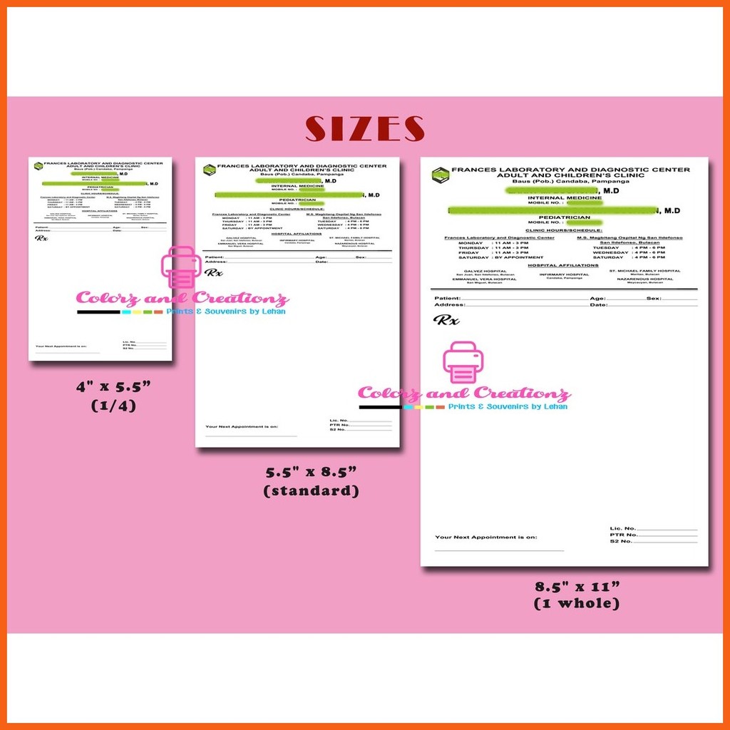 Rx Pad | Lab Request | Med Cert. | Dental Clinic Pad | OPD Forms ...