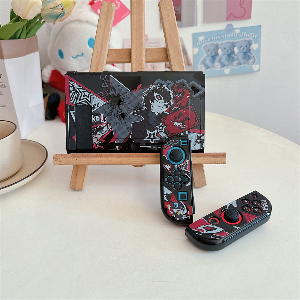 New Cute Hard Cover For Nintendo Switch V2 V1 OLED Case【Wake Up】Full ...