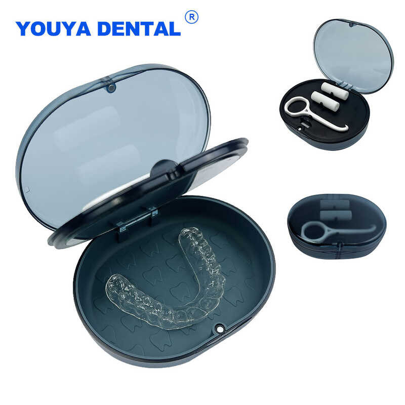 Double-Layer Orthodontic Retainer Aligner Case Braces Organizer Mouth ...