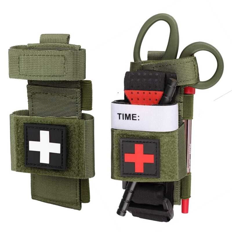 Tactical Molle Tourniquet Trauma Medical Shear Pouch Belt Loop EMT ...