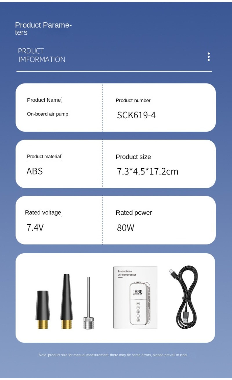 Tyre Electric Air Pump Pam Tayar Kereta Rechargeable LED Screen pam ...