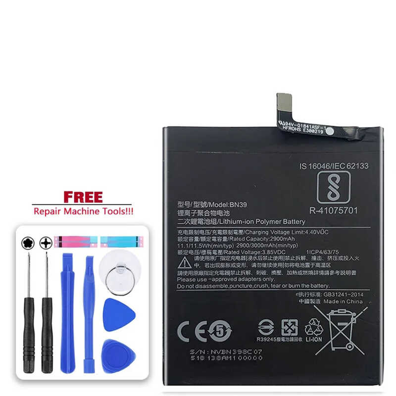 Replacement Battery Bn39 BN 39 For Xiaomi Mi Play Rechargeable Phone ...