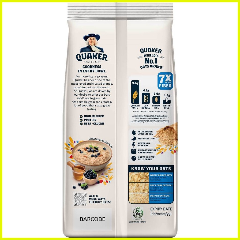 Quaker Quick Cooking Oatmeal 400g | Shopee Philippines