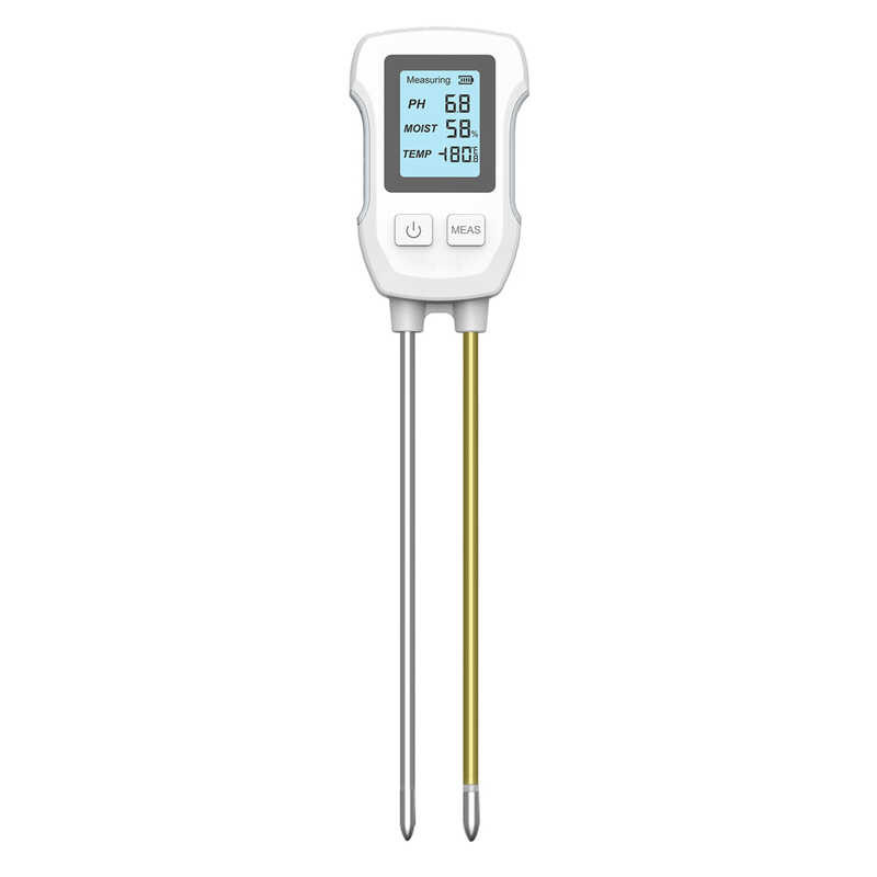 Moisture Digital Meter 3 In 1 Soil Tester PH Temperature Test Kit LCD ...