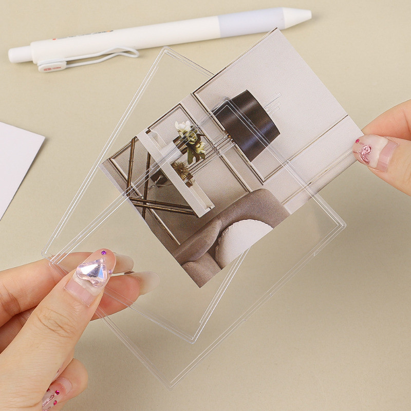 5Pcs Clear Hard Acrylic Card Case - Game Card Storage Holder ...