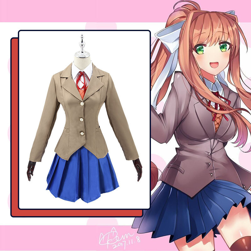 § 2021 Sayori Yuri Natsuki Monika Cosplay Costume Doki Literature Club ...
