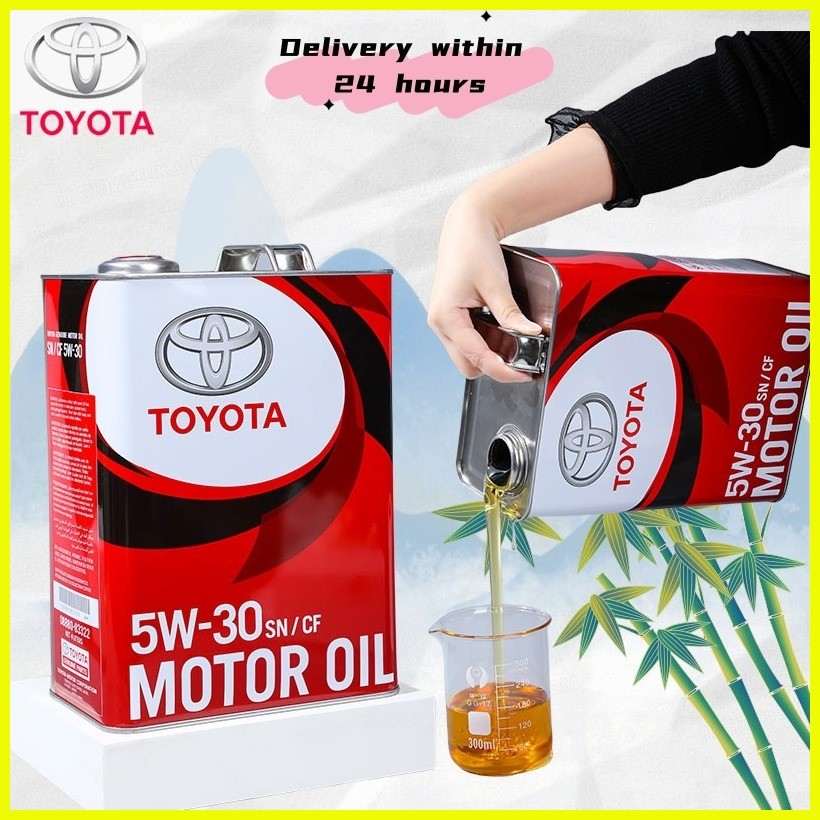 Toyota 5W-30 SN /CF 4L fully synthetic engine oil minimises piston deposits | Shopee Philippines