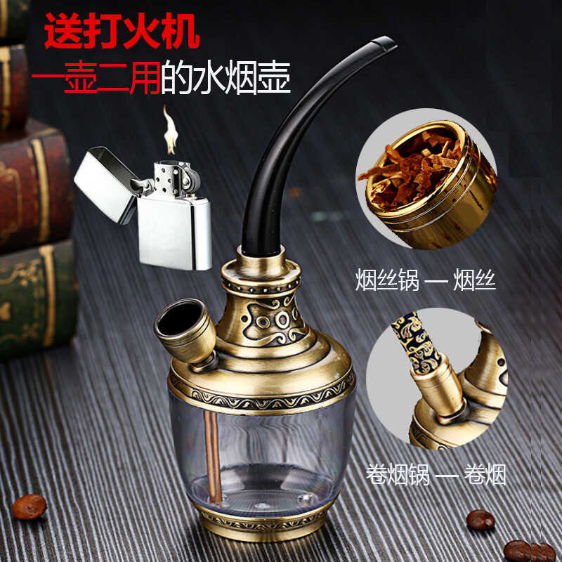 High end hookah, water pipe, full set of dual-use glass tobacco pot ...