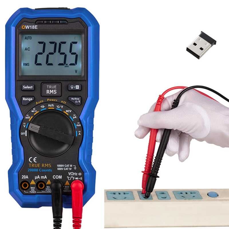 Digital 18E Multimeter Meter Data Logger and Thermometer 3 in 1 ...