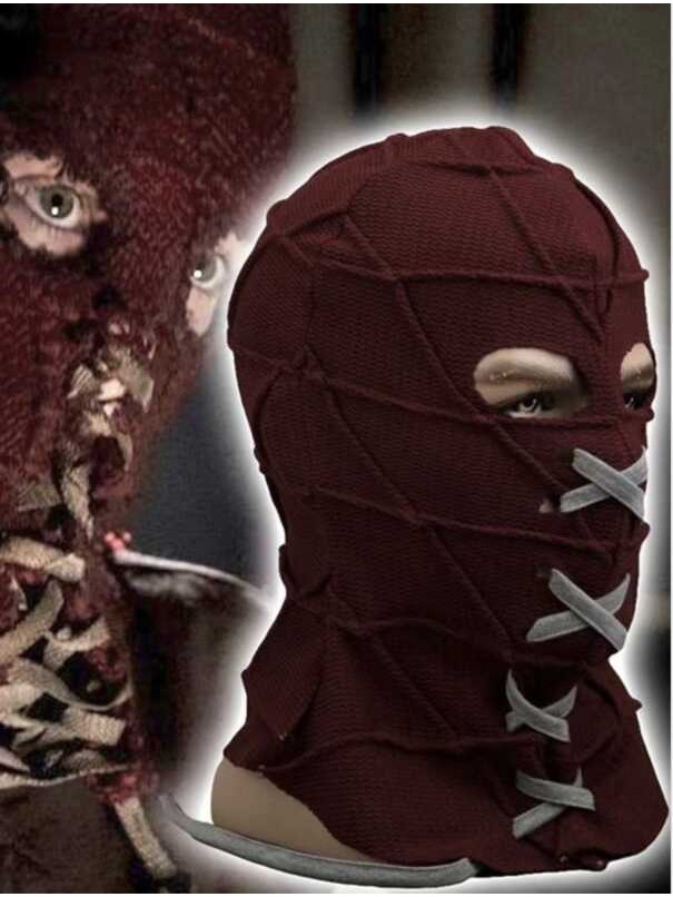 BrightBurn e Mask Red Hood Kids Cosplay Horror Mask Adjustable knitted ...