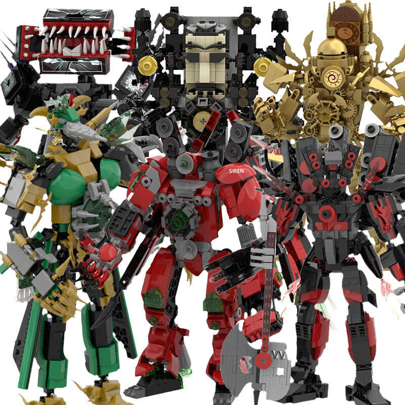 &Barong Tagalog For Kids MOC Toilet Man Monitor Man Clock Man Building ...