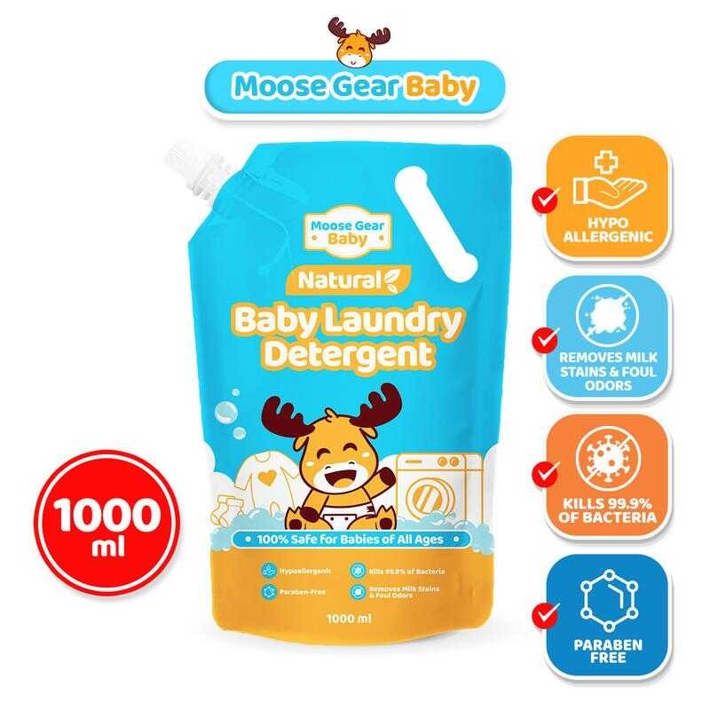 Moose Gear Baby Laundry Liquid Detergent 1000Ml (Powder Scent ...