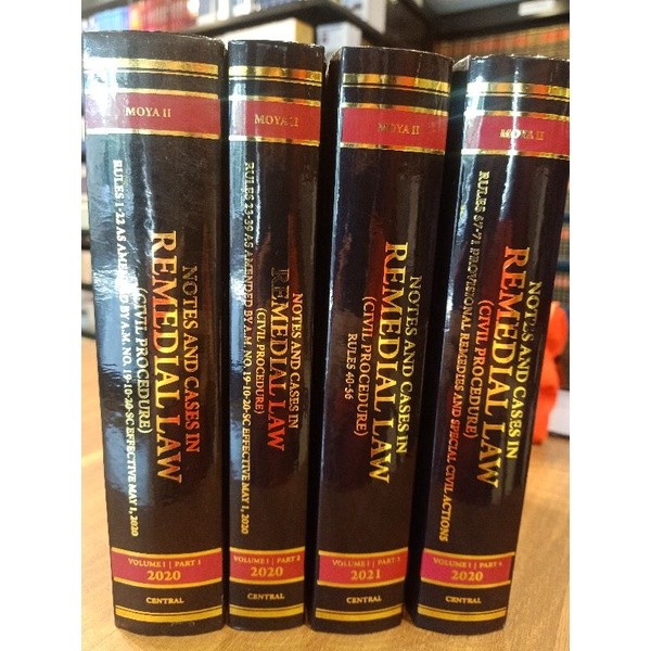 ♞MOYA-NOTES & CASES ON REMEDIAL LAW(CIVIL PROCEDURE)VOLS.1-4(RULE-1-71 ...
