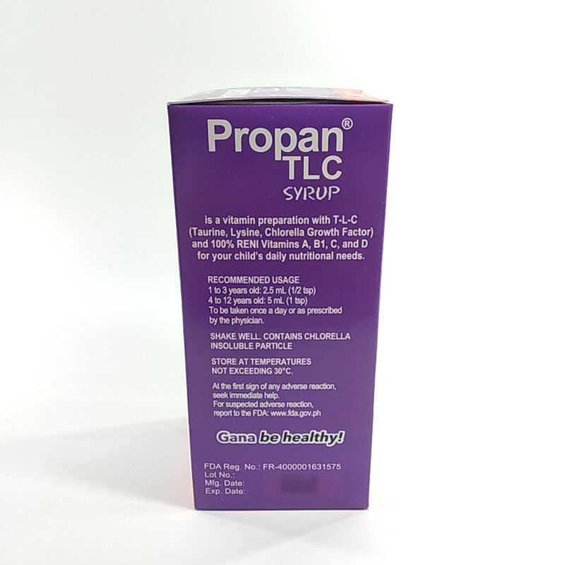 TLC Propan Syrup 250Ml | Shopee Philippines