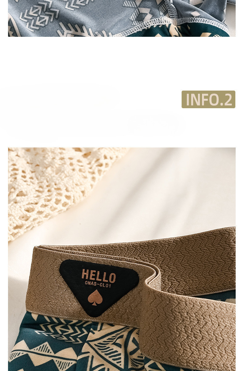 Plus Size L-6XL High-Grade American Retro Ethnic Style Men's Underwear ...