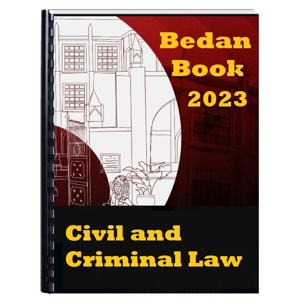 ♞Bedan Red Book 2023 - Civil and Criminal Law (San Beda Red Book Bar ...