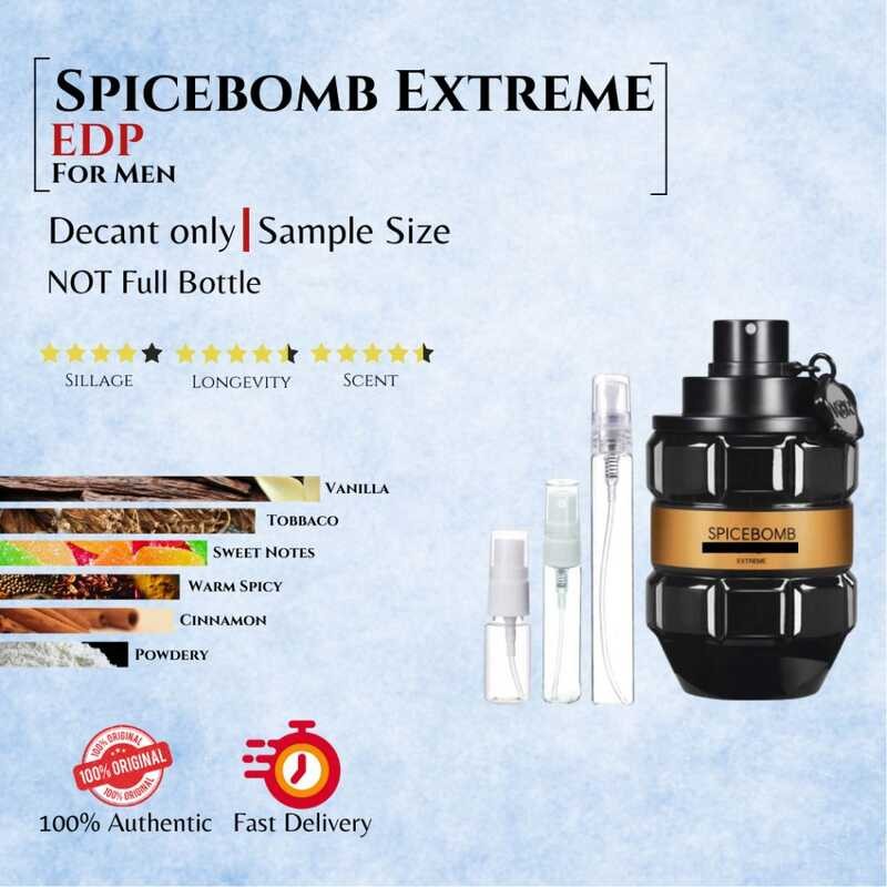 V&R Spicebomb Extreme EDP Perfume For Men Sample Decant (Takal) 6Ec ...