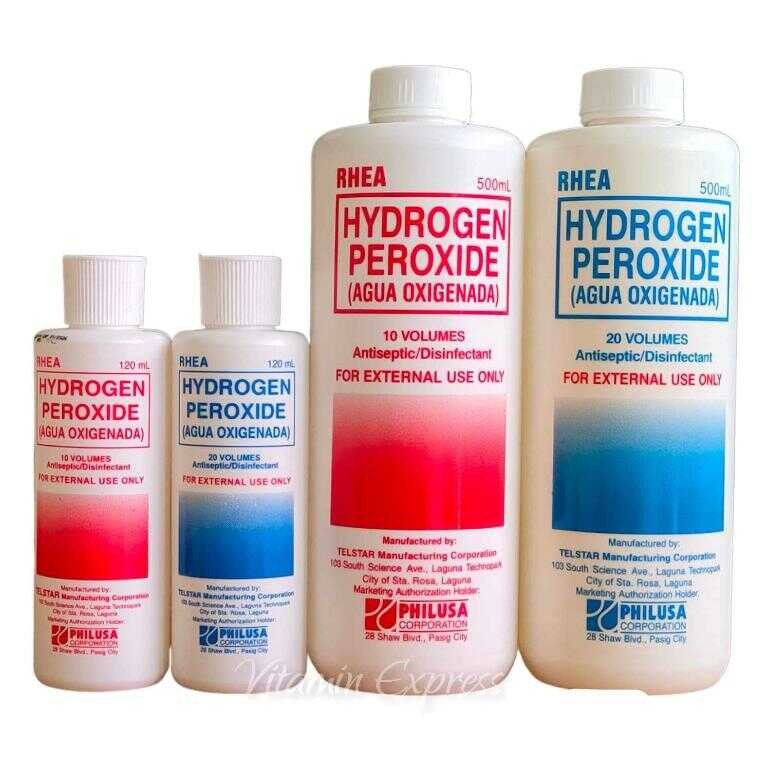 Rhea Hydrogen Peroxide Agua Oxigenada Antiseptic/ Disenfectant 10/20 ...
