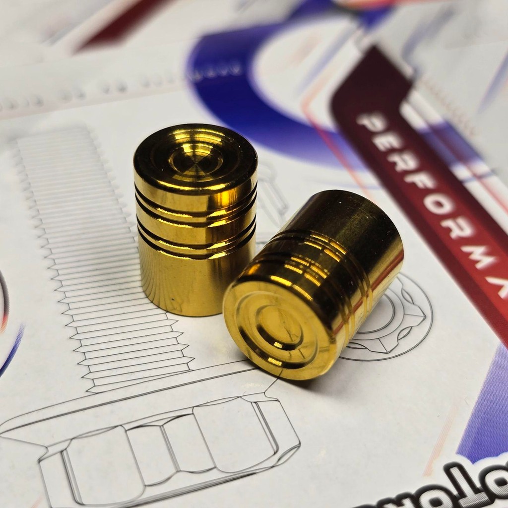 SC SIAM UNIVERSAL TIRE CAP STAINLESS CNC SILVER / GOLD PITO COVER ...