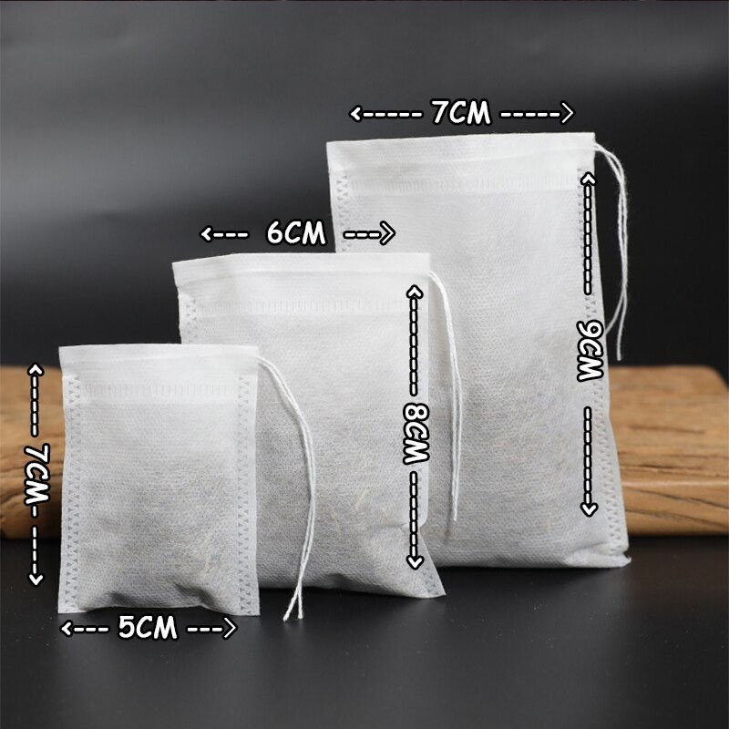 100pcs Tea Bag Coffee Filter Pouch Bag Filter and Brew Coffee Tea Bag ...