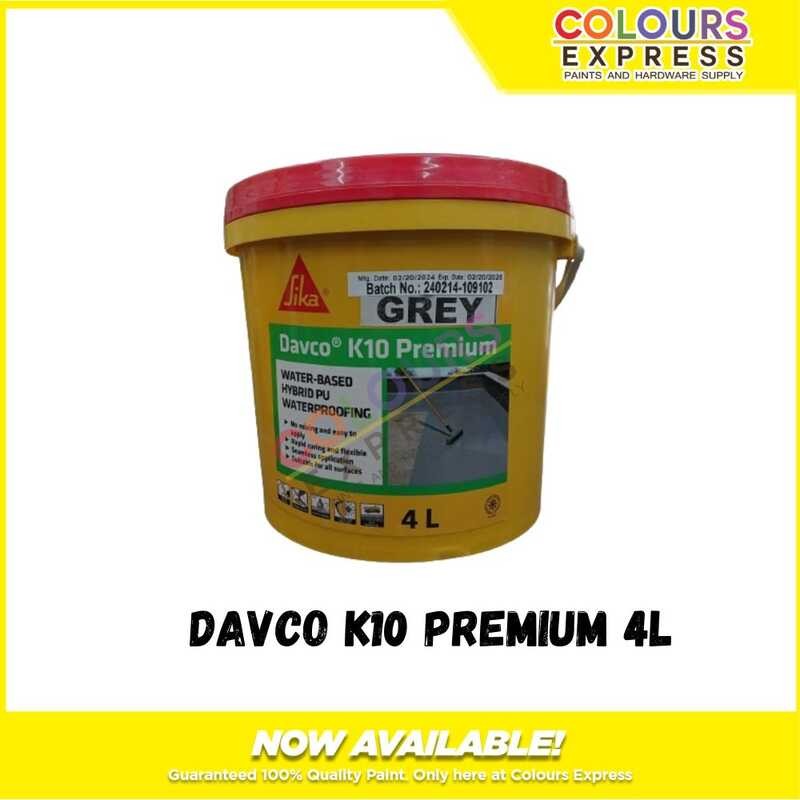 Davco K10 Premium Gray - Waterbased Hybrid PU Waterproofing 4L | Shopee ...