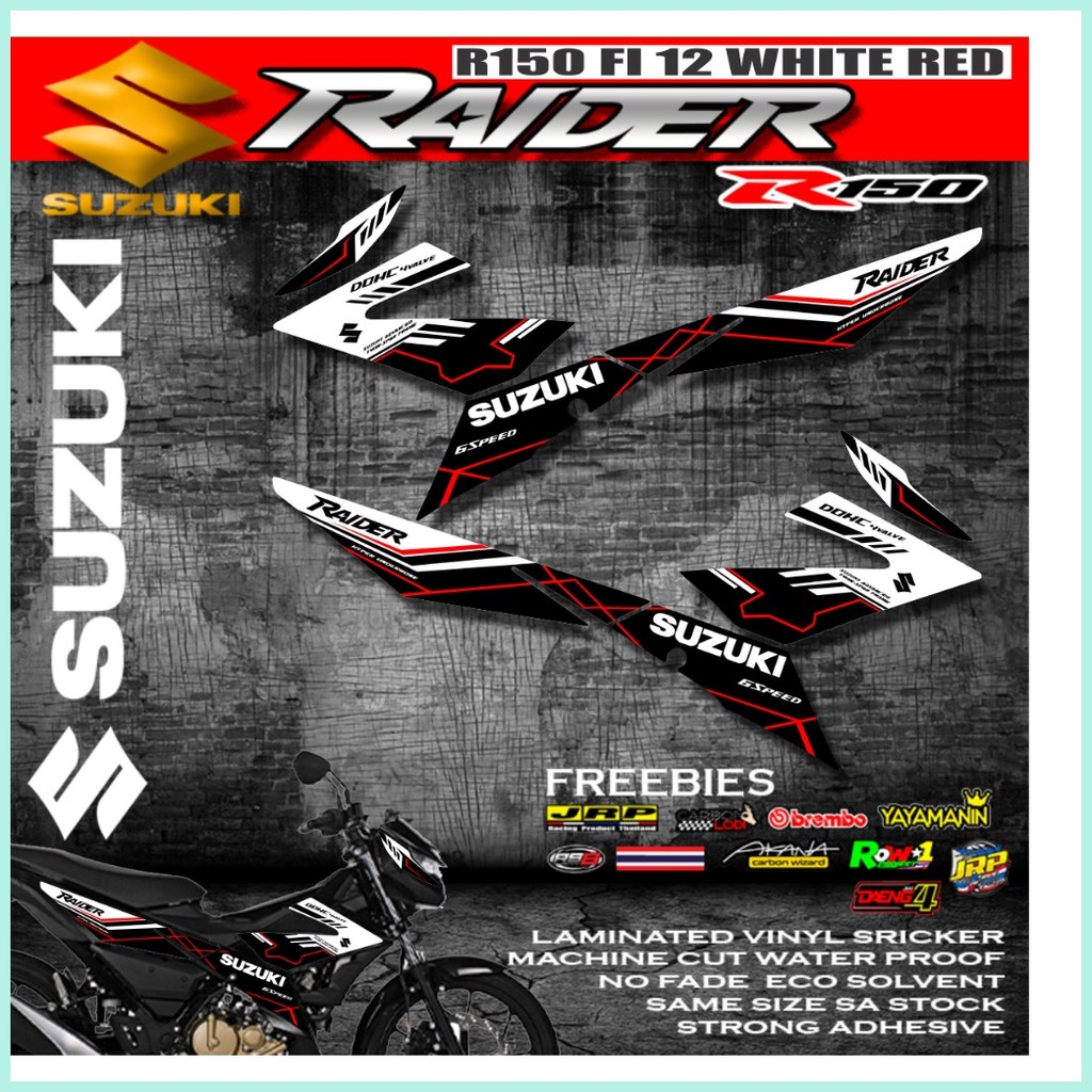 RAIDER 150 FI DECALS STICKER 2025 DESIGN WITH FREEBIES | Shopee Philippines