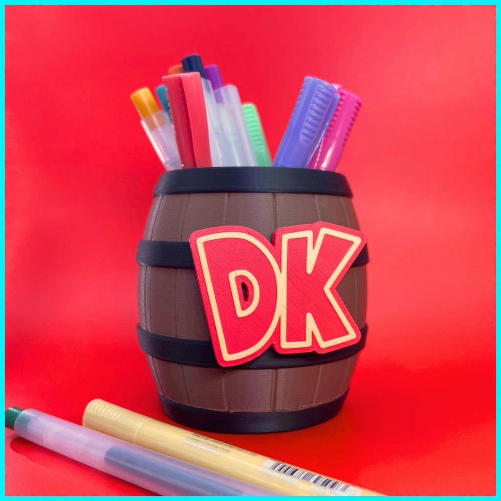 Nintendo Donkey Kong DK Barrel Pen Holder / Desk Organizer | Shopee ...
