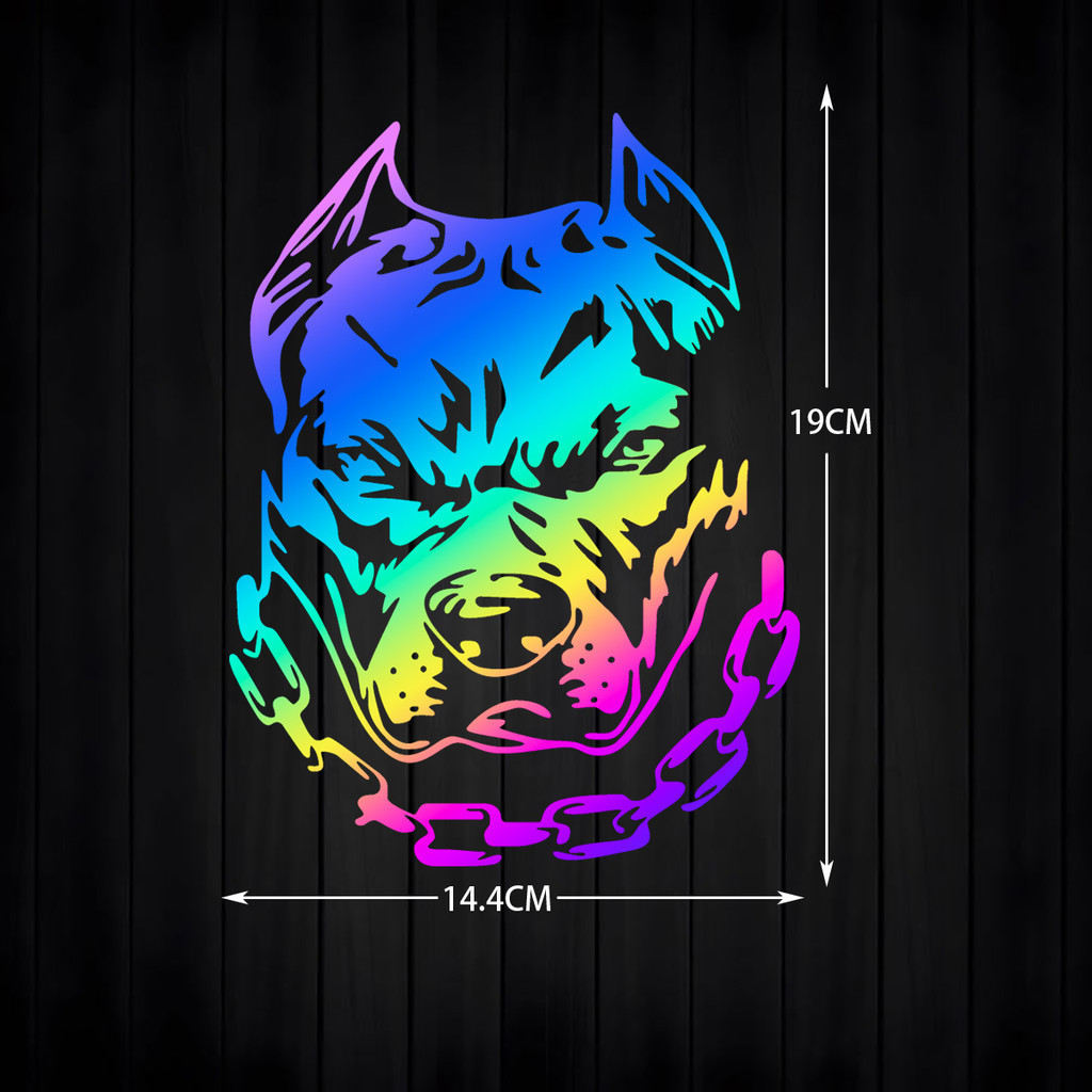Bully Dog Reflective Motorcycle Scooter Car Sticker accessories Trunk ...