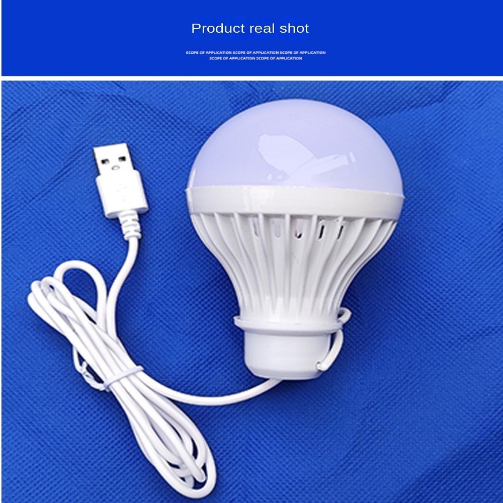 USB Bulb LED Portable Camping Lamp Mini Bulb 5V Power Book Lights ...