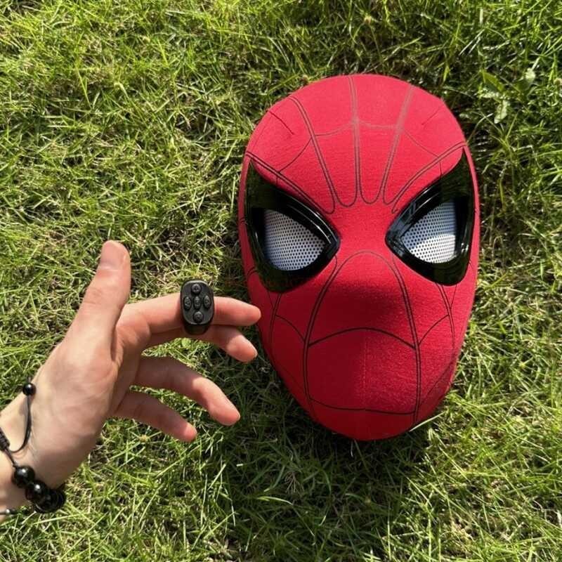 New Spider-Man:No Way Home Spider Man Helmet Rechargeable Remote Eyes ...