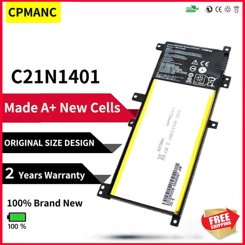 CPMANC 37Wh C21n1401 Laptop Battery For Asus X455 X455l X455la A455ld ...