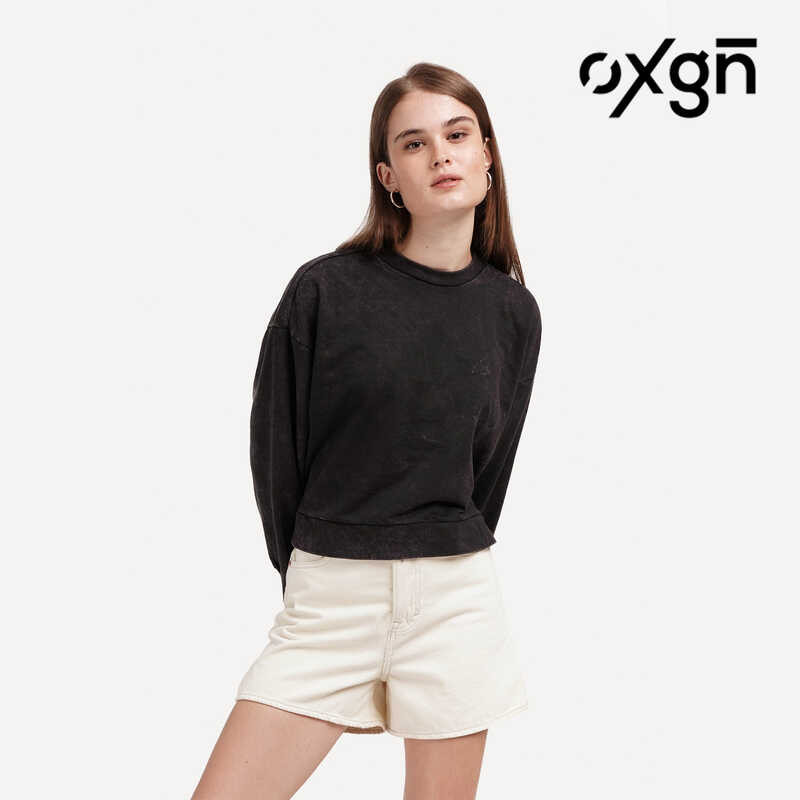 Jacket Pullover para sa Kababaihan ng OXGN Generations (Black/Blush ...