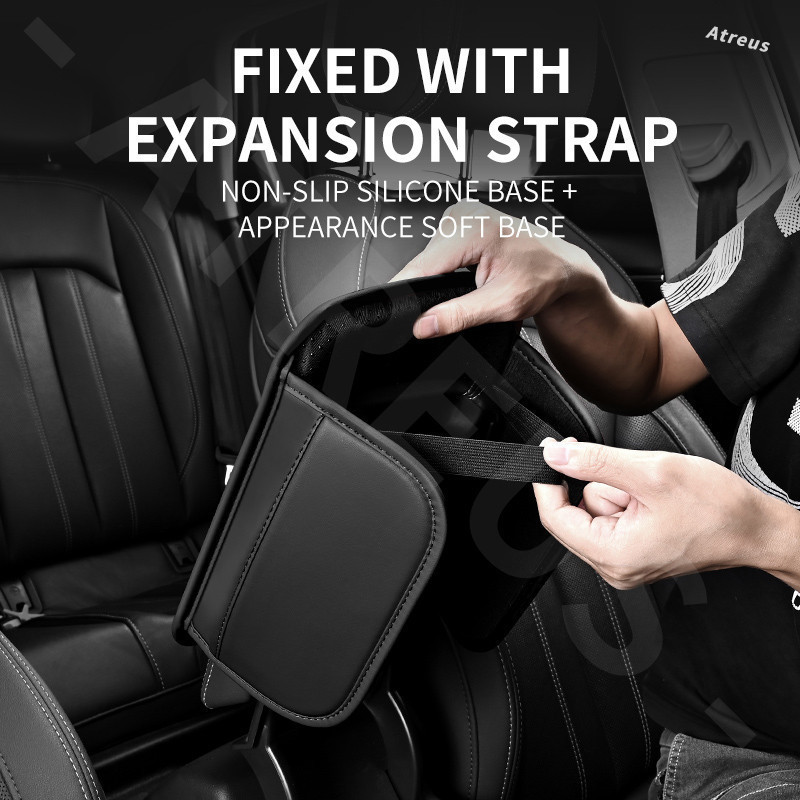 Toyota GR TRD Car Armrest Pad Leather Center Console Armrest Storage ...