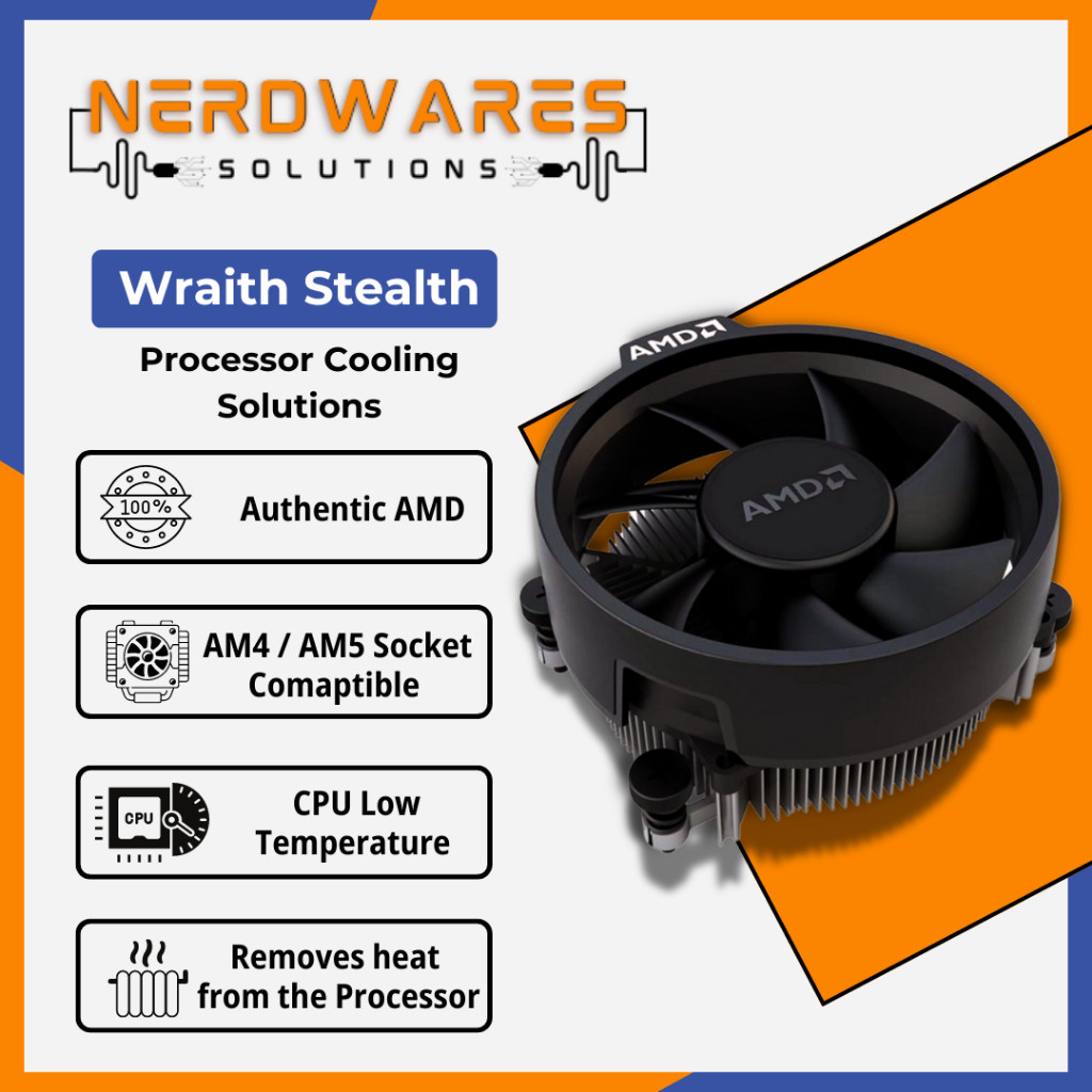 AMD Wraith Stealth Cooler AM4 Socket CPU Heatsink Fan | Shopee Philippines