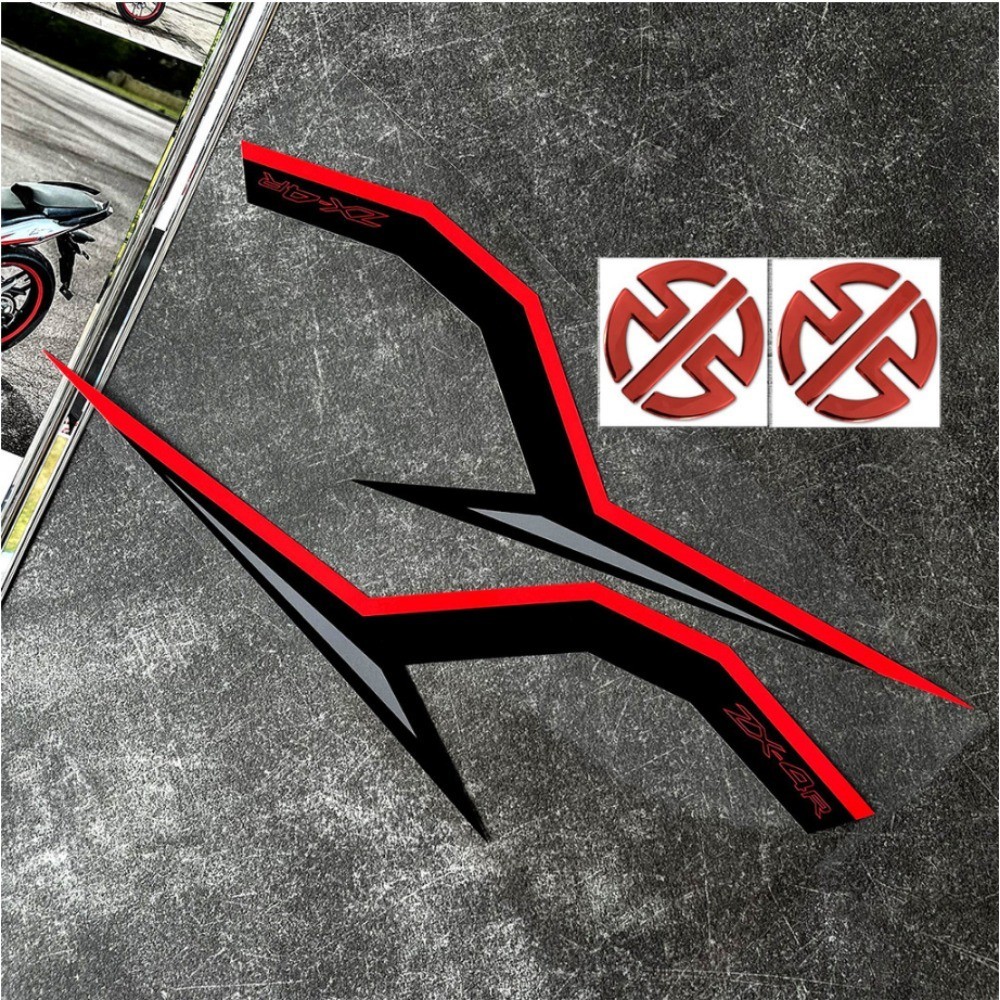Kawasaki Fairing Sticker Waterproof Reflective Modified Decal ...
