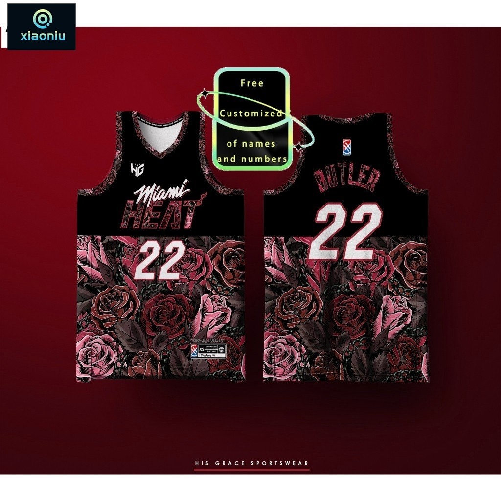 2024 MIAMI HEAT GREEN ROSE CONCEPT JERSEY FULL SUBLIMATION JERSEY ...