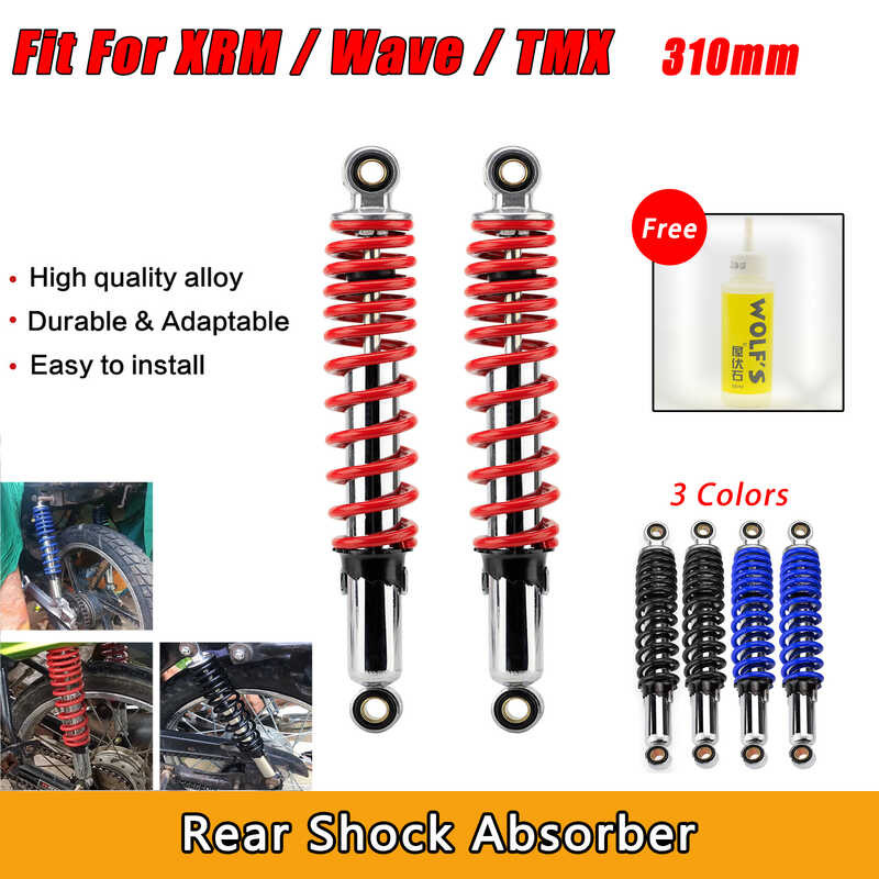 2025 2Pcs Motorcycle para sa XRM/TMX/WAVE 310MM Rear Suspension Shock ...