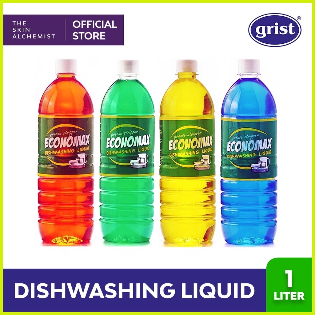♂ ㍿ Grist Economax Antibacterial Dishwashing Liquid No Sticker Label 1 LITER | Shopee Philippines