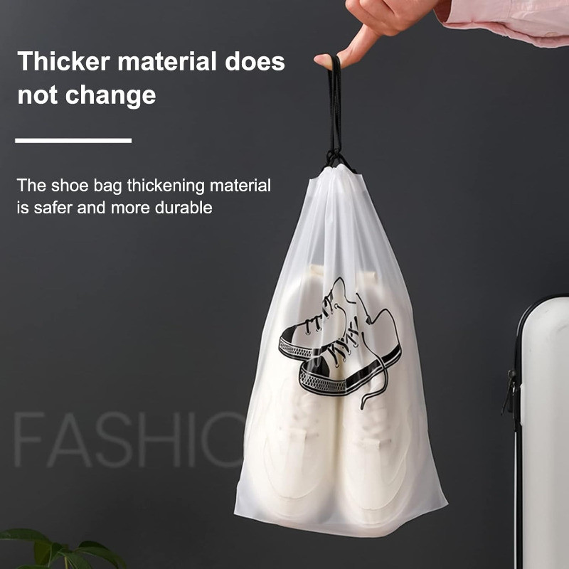 Transparent Dust-Proof Shoe Bags - Waterproof Portable Travel Shoes ...