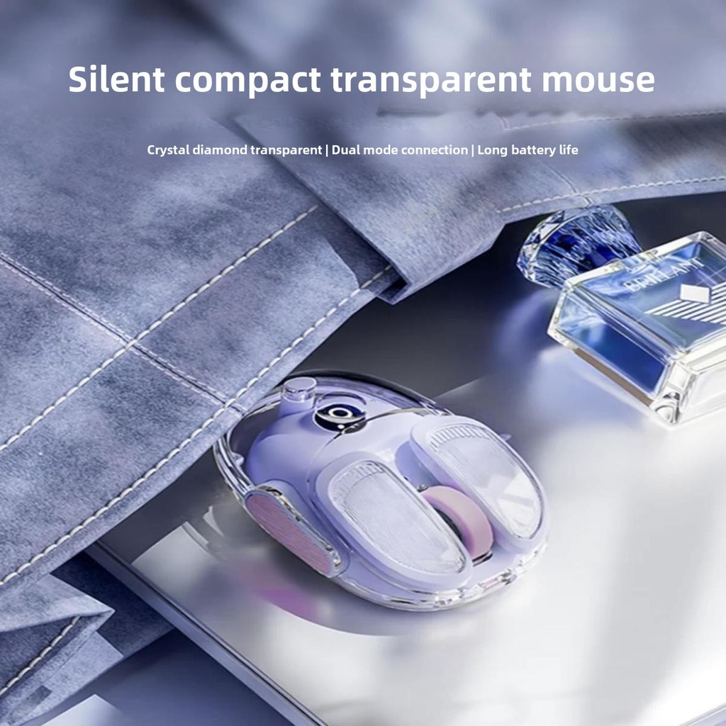 Pioneer Q9 Small Potatoes Transparent Wireless Mouse Bluetooth Dual ...