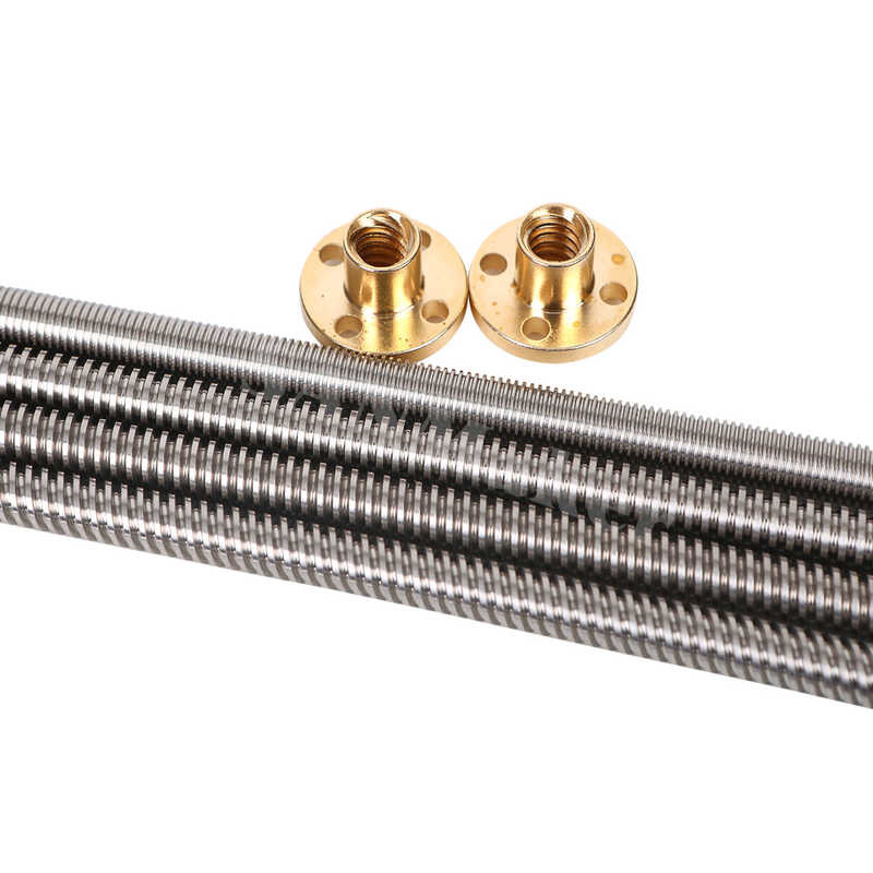 Printer THSL-300-8D 3D Trapezoidal Rod T8 Lead Screw Thread 8mm Lead1mm ...