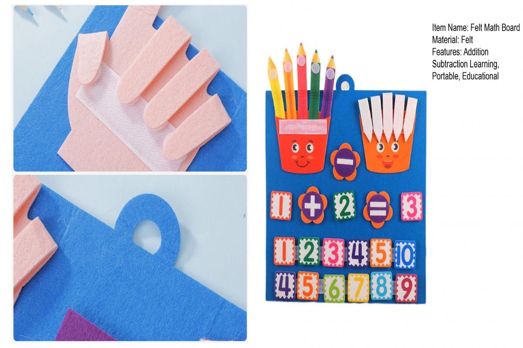 [Ready stock] Kindergarten Felt Math Board Kids Felt Math Board Set ...